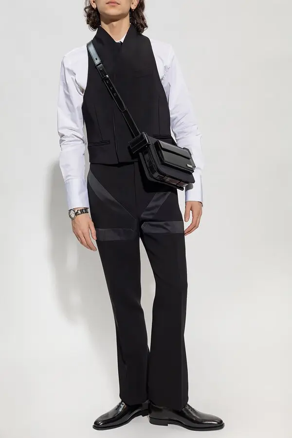 FERRAGAMO Straight Leg Tailored Trousers - Black