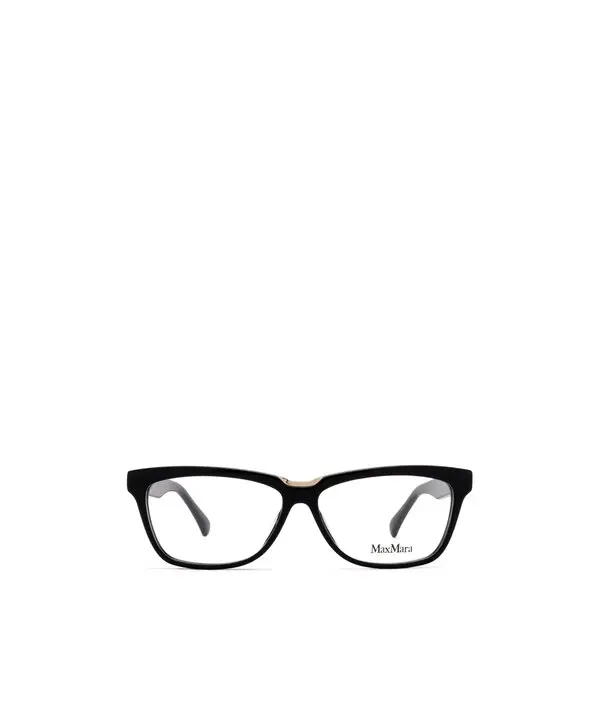 Max Mara Rectangular Frame Eyeglasses - Black