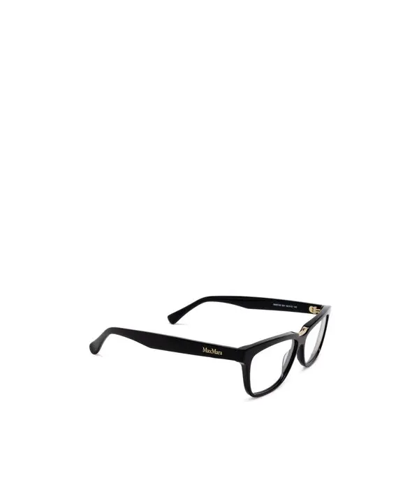 Max Mara Rectangular Frame Eyeglasses - Black