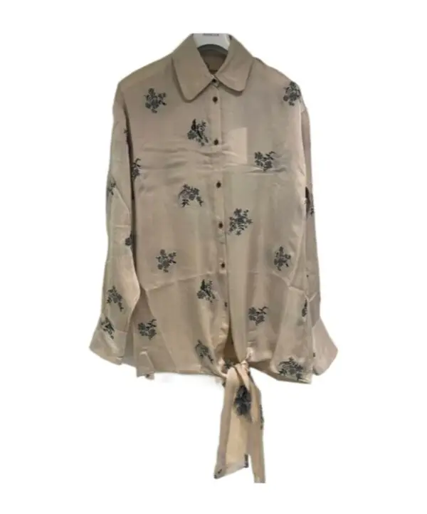 UMA WANG Long Sleeve Shirt With Lapel Collar And Front Button Closure