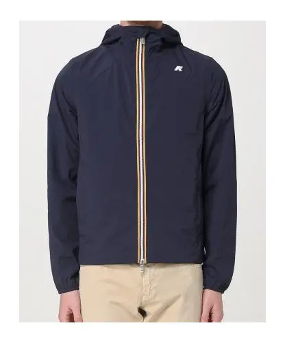 K-WAY Hooded Zip-up Windbreaker Jacket - Blue