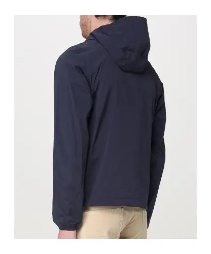 K-WAY Hooded Zip-up Windbreaker Jacket - Blue