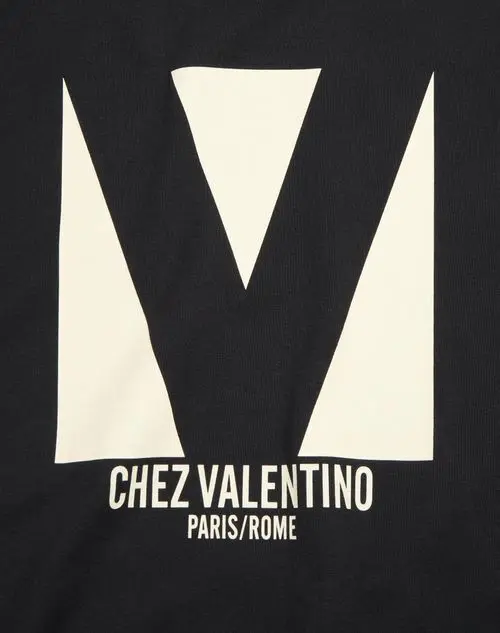 Valentino Garavani Chez "m" Printed T-shirt - Black