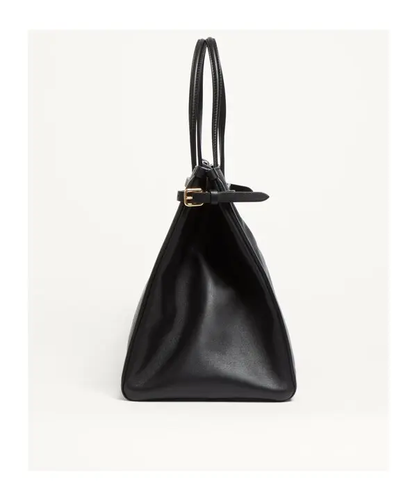 Valentino Garavani Vlogo Signature Medium Top Handle Bag - Black