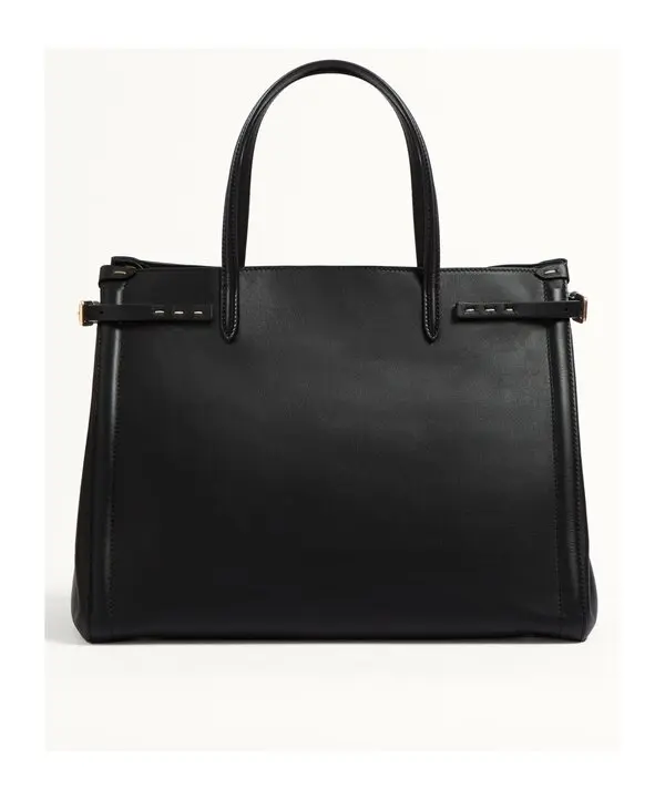 Valentino Garavani Vlogo Signature Medium Top Handle Bag - Black