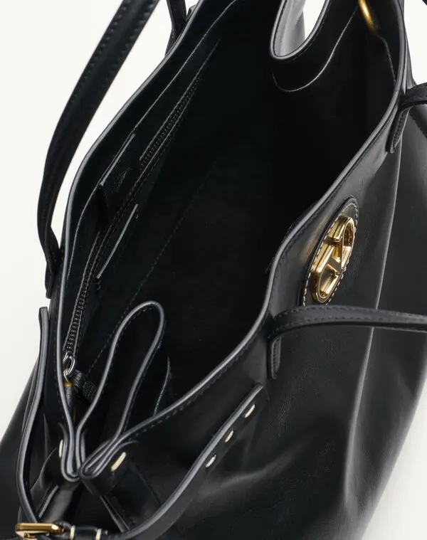 Valentino Garavani Vlogo Signature Medium Top Handle Bag - Black