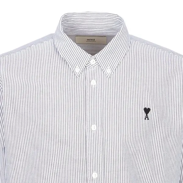 AMI Paris Long-sleeved Striped Shirt