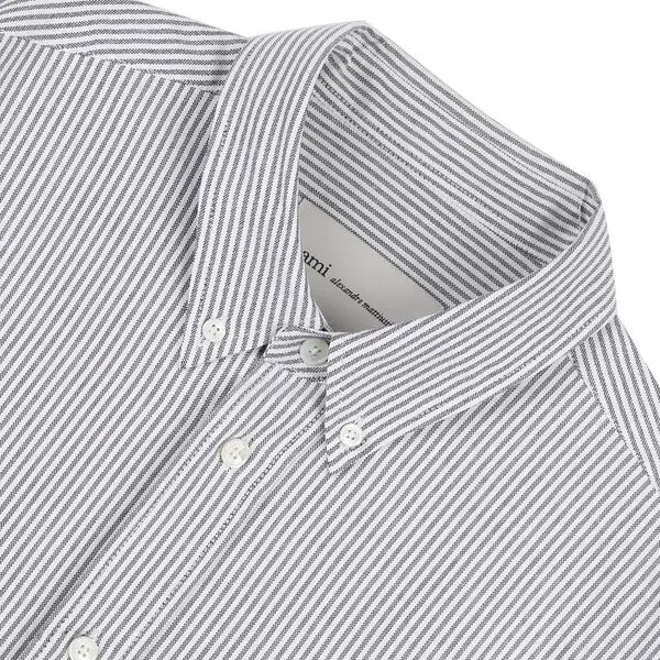 AMI Paris Long-sleeved Striped Shirt