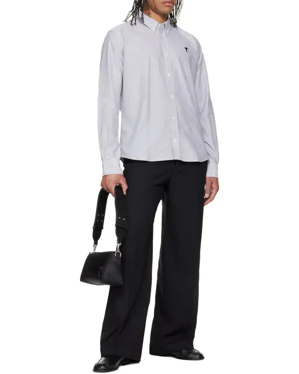 AMI Paris Long-sleeved Striped Shirt