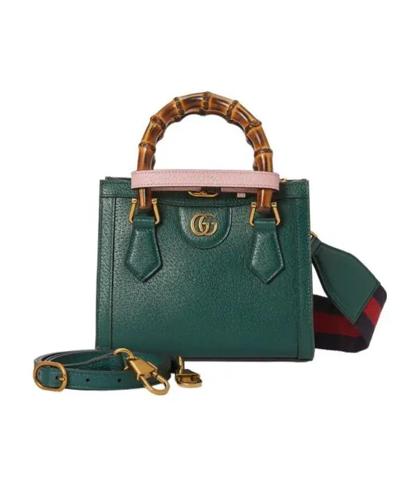 Gucci Mini Diana Top Handle Bag - Green