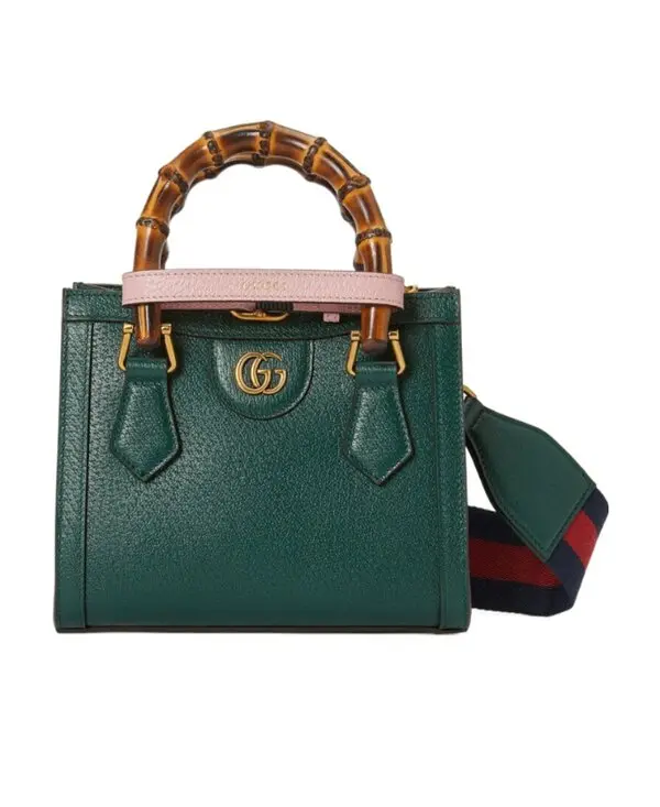 Gucci Mini Diana Top Handle Bag - Green