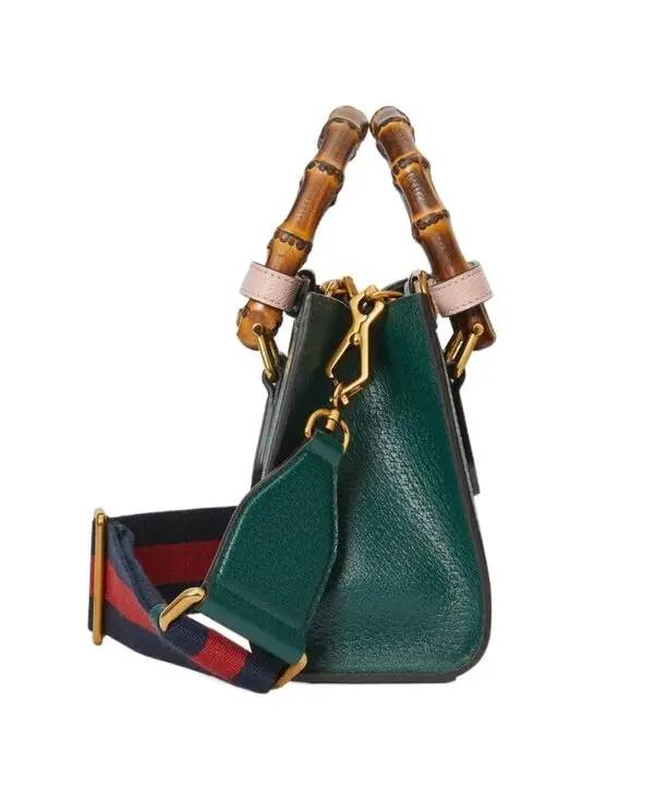 Gucci Mini Diana Top Handle Bag - Green
