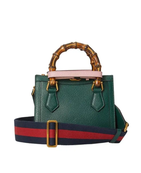 Gucci Mini Diana Top Handle Bag - Green
