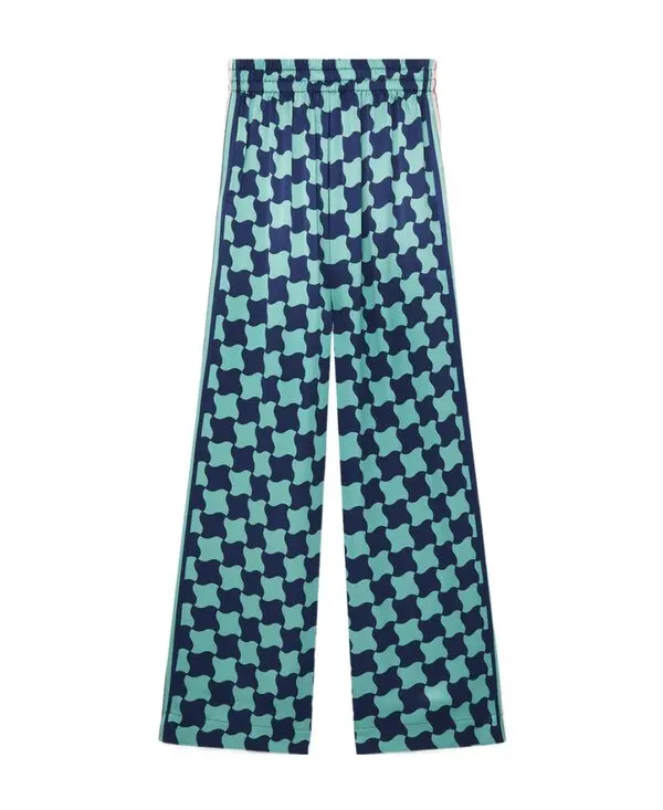 Casablanca Graphic-print Silk Trousers