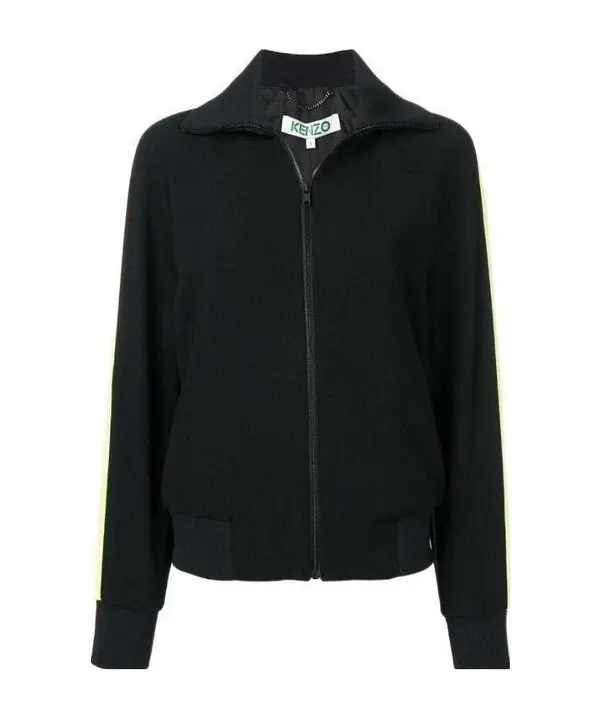 Kenzo Bamboo Tiger Embroidered Zip-up Blouson Jacket