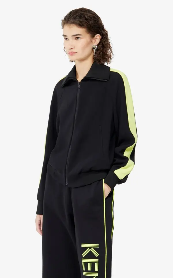 Kenzo Bamboo Tiger Embroidered Zip-up Blouson Jacket