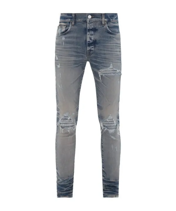 Amiri Belted Skinny Jeans - Vintage Indigo