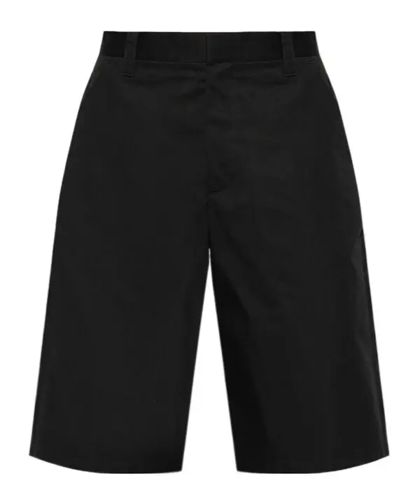 Moschino Straight Leg Knee Length Bermuda Shorts - Black