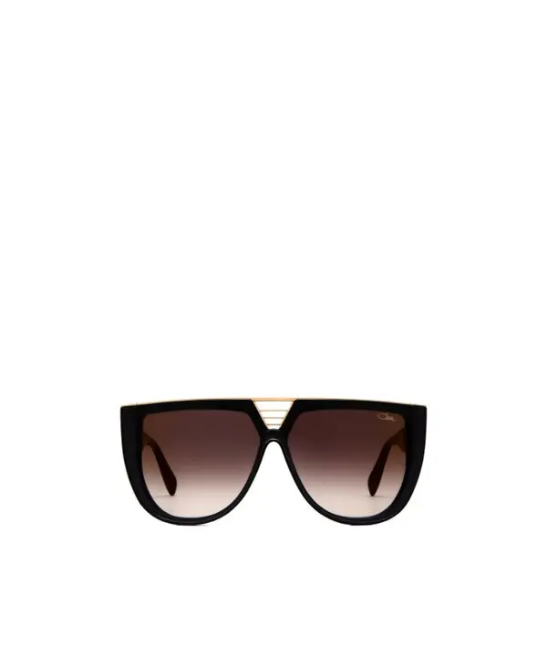 Cazal Aviator Frame Sunglasses With Logo Detail - Black