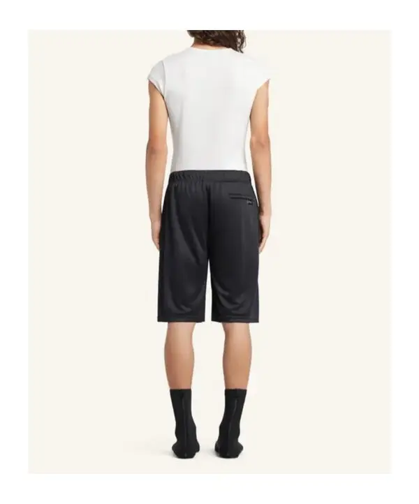 COURREGES Courrèges Logo Jersey Shorts - Black