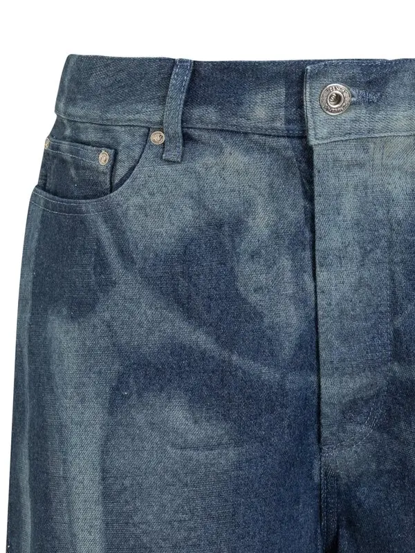 Off-White Straight Leg Denim Shorts