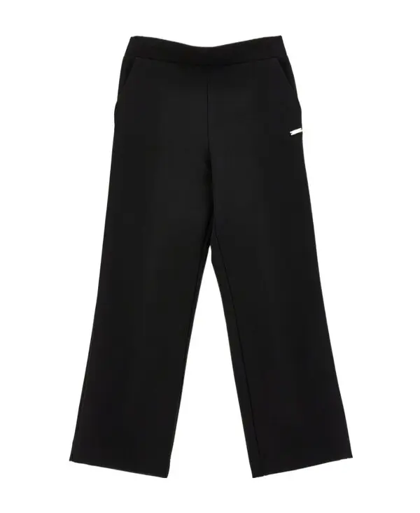 Monnalisa Straight-leg Trousers With Logo Detail