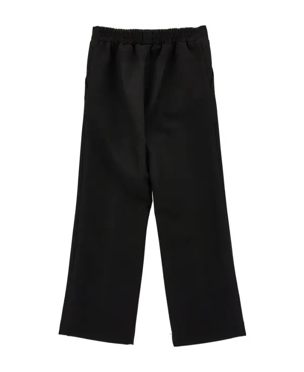 Monnalisa Straight-leg Trousers With Logo Detail