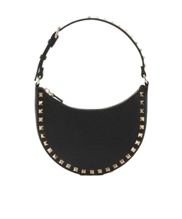 Valentino Garavani Rockstud Zipped Mini Tote Bag - Black
