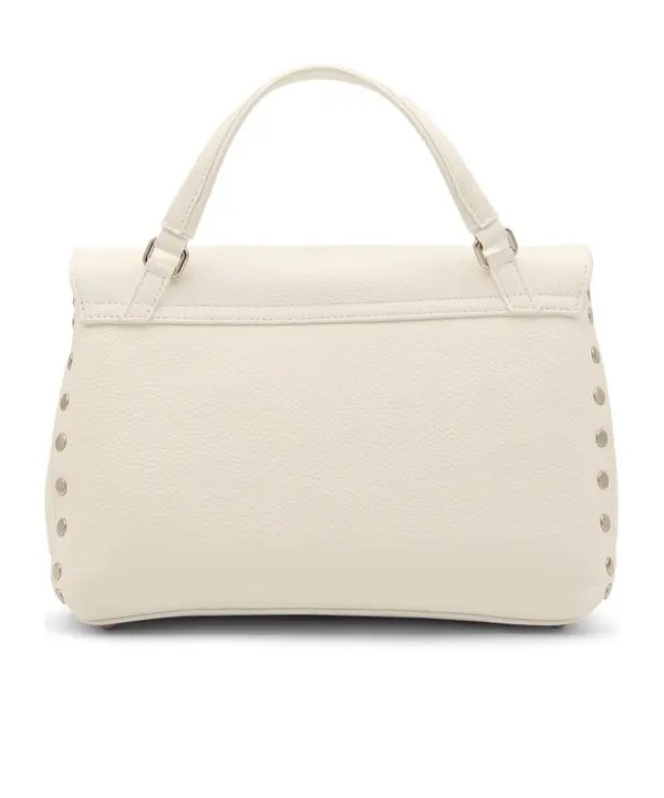 ZANELLATO Mini Top Handle Shoulder Bag With Studded Details - Nude