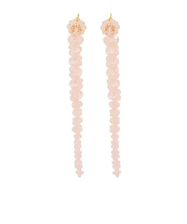 Simone Rocha Beaded Drop Earrings - Yellow
