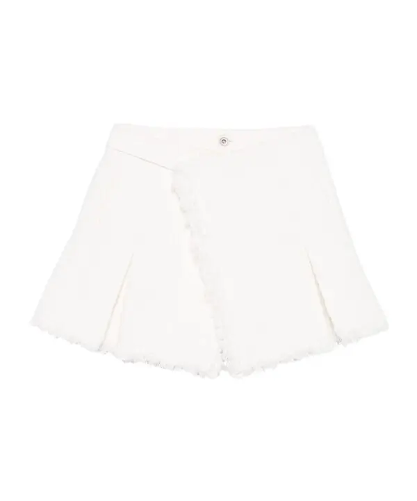 Sacai Tweed Skort - White