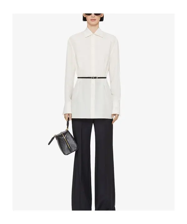 Givenchy Voyou Belted Shirt - White