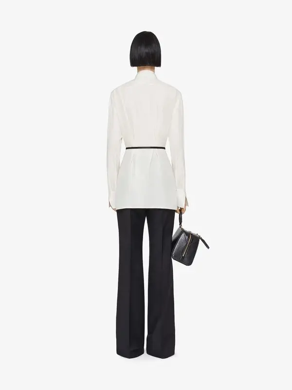 Givenchy Voyou Belted Shirt - White