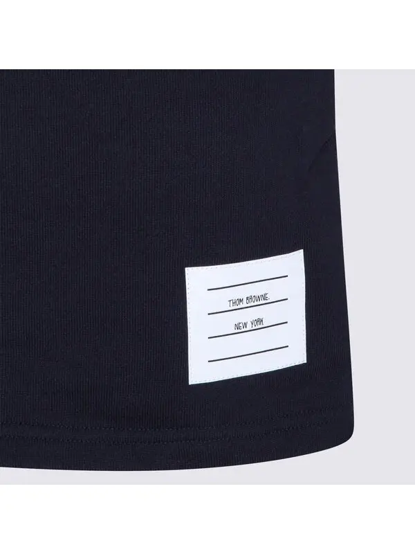 Thom Browne Four Stripe Knit Mini Skirt - Navy Blue
