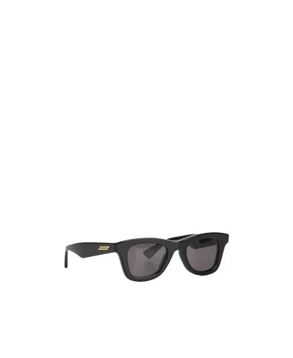 Bottega Veneta Square Frame Sunglasses With Gold Detail