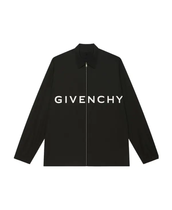 Givenchy Archetype Zipped Shirt - Black
