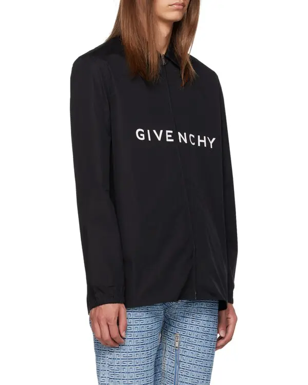 Givenchy Archetype Zipped Shirt - Black