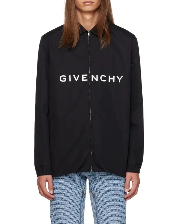 Givenchy Archetype Zipped Shirt - Black