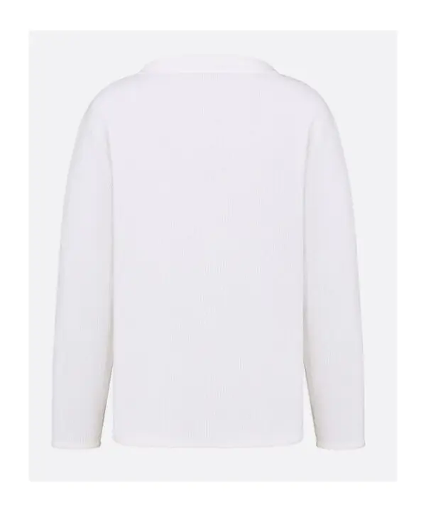 Dior Long-sleeved Jumper With Pattern - White
