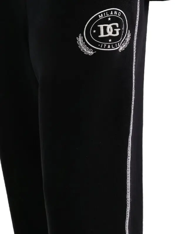 Dolce & Gabbana Dolce Gabbana Logo Embroidered Jersey Trousers