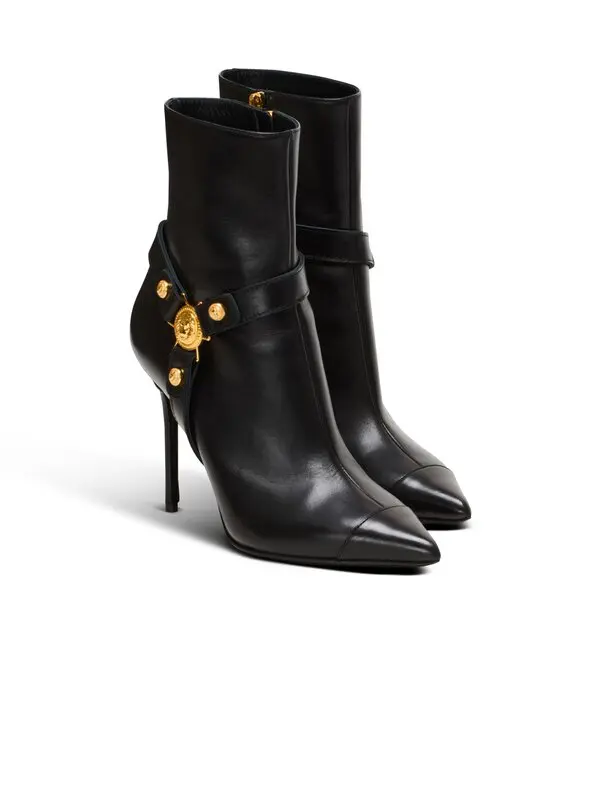 Balmain Eva Pointed-toe Stiletto Ankle Boots