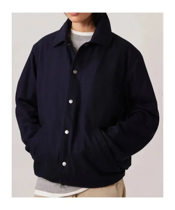 AUTRY Button-fastening Collared Jacket - Blue