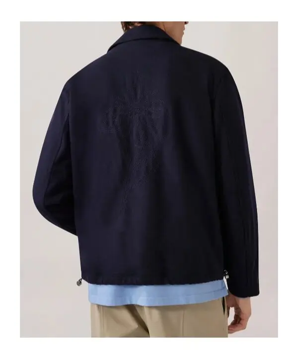 AUTRY Button-fastening Collared Jacket - Blue