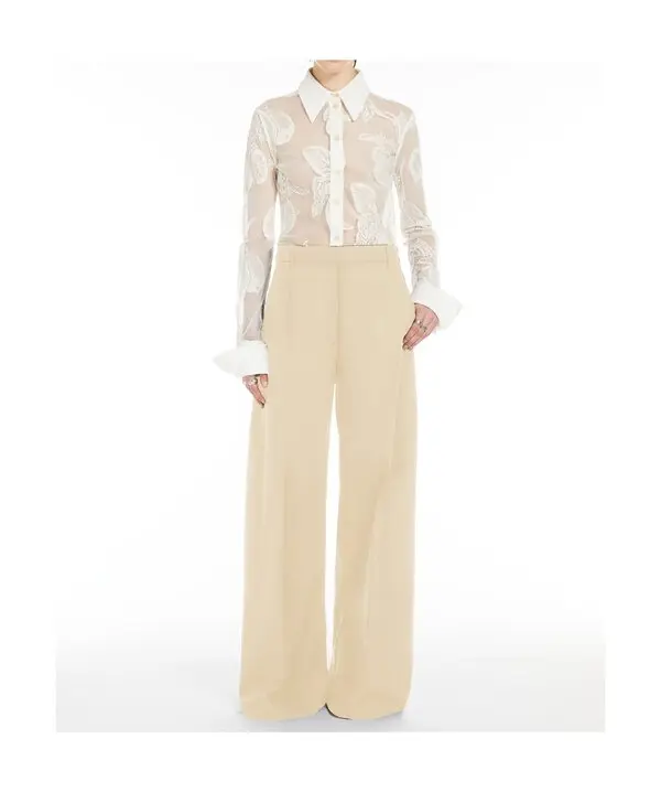 Sportmax High Waist Wide Leg Pants - No