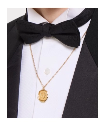 Gucci Gg Cotton Silk Bow Tie