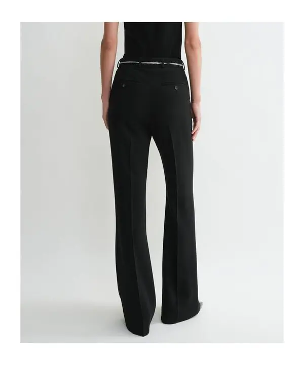 TOTEME Pressed Creased Flared Leg Trousers