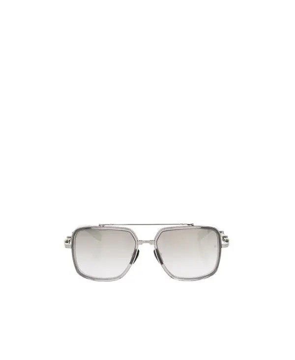 Balmain Aviator Pilot Frame Sunglasses - White
