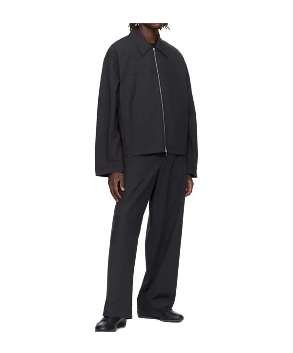 Studio Nicholson Zip-front Harrington Jacket - Black