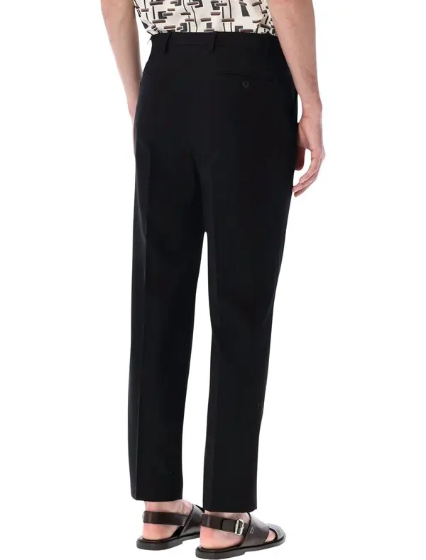 Prada Pleat-detailed Tailored Trousers - Black