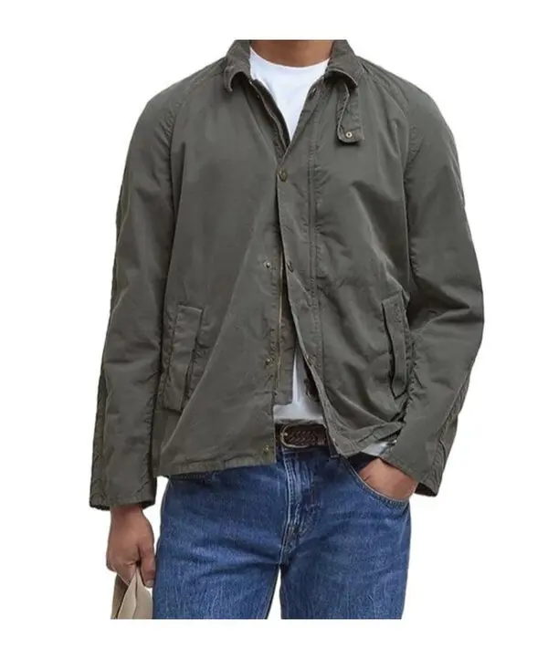 Barbour Collared Zip-up Jacket - Green